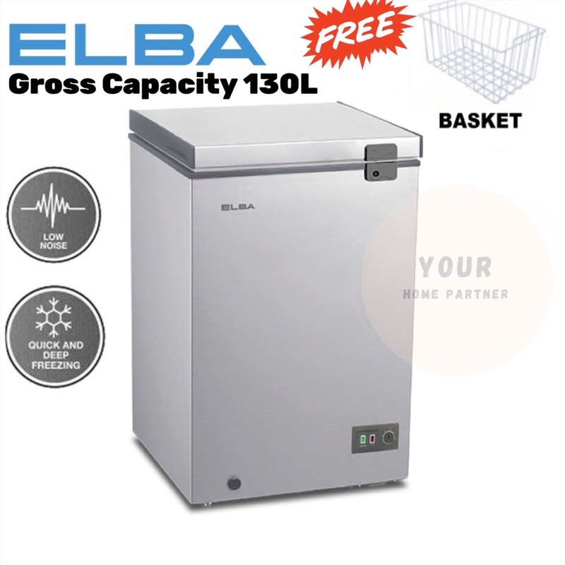 Elba Freezer Dual Function Freezer Fridge 130L Gross Capacity | Shopee ...
