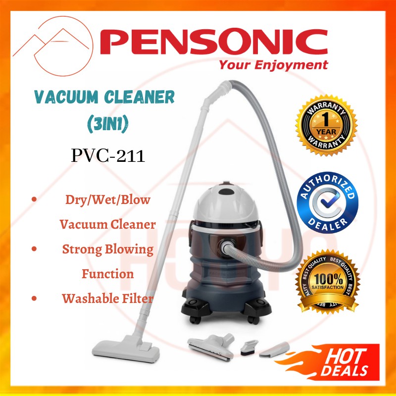[FREE BUBBLE WRAP] Pensonic Vacuum Cleaner - Wet & Dry & Blow - PVC 211 ...