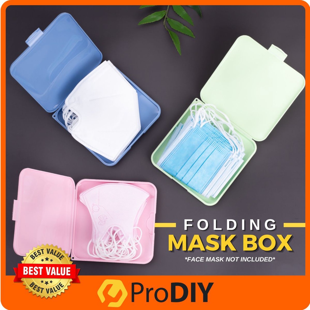 Face Mask Box Mask Storage Box Mask Case Mask Holder Folding Mask Box ...