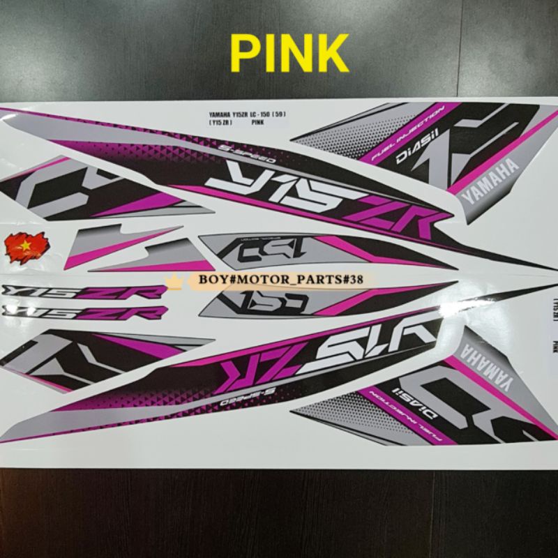 YAMAHA Y15 Y15ZR VIETNAM CUSTOM DESIGN ( 59 ) BODY STICKER ( READY ...