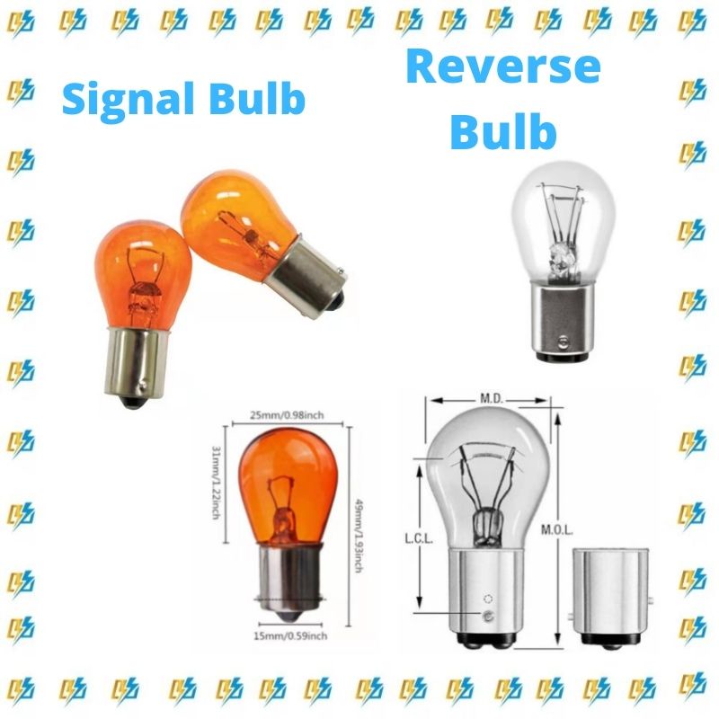 REAR Brake BULB LED MENTOL Halogen CAR 12V 21/5W P21/5W 7528 1016P21W ...