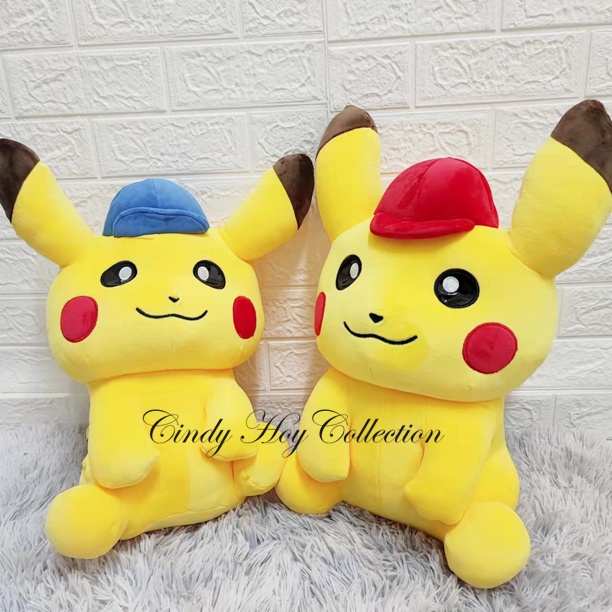 🔥Ready Stock🔥45cm Pokemon Pikachu Doll With Hat Stuffed Toys Plush Toy ...
