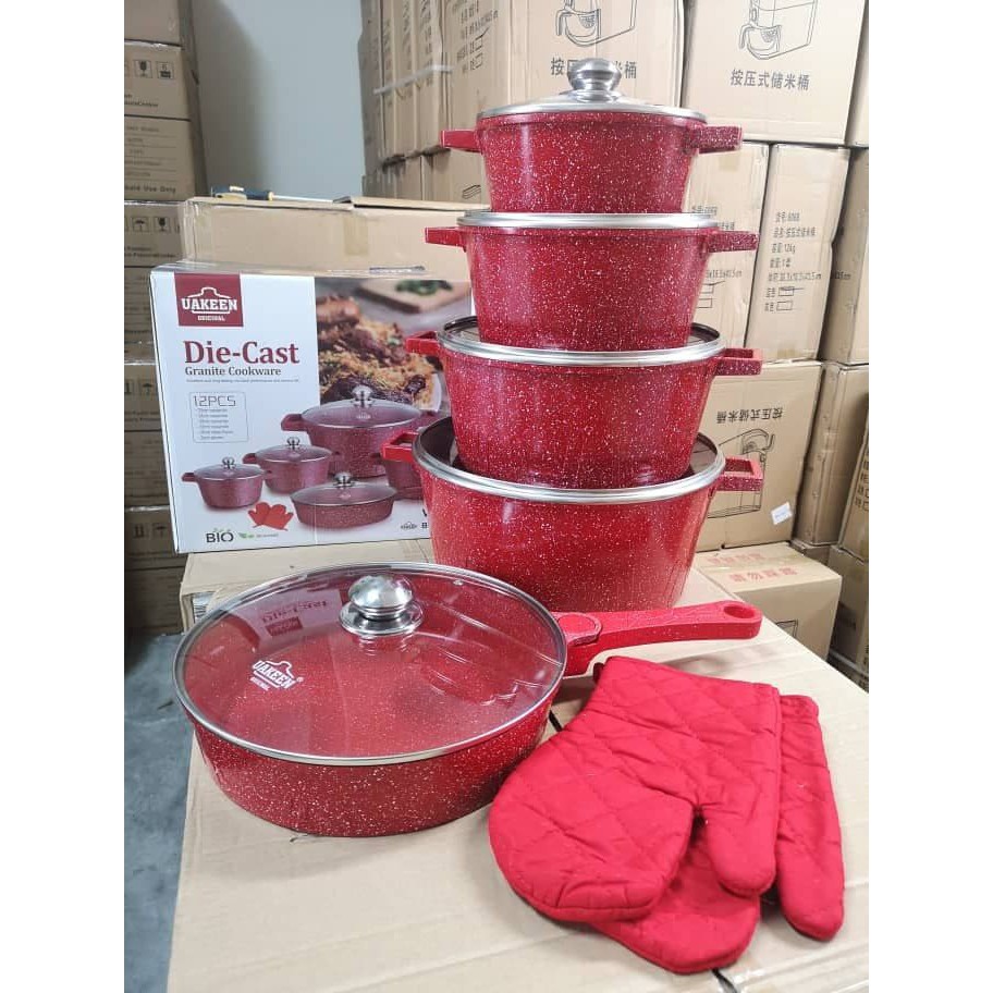 Vaken Uakeen Periuk Rendang Periuk Batu Granite Induction, Granite ...