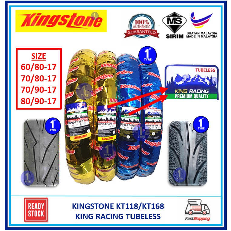 [YEAR 2024]KINGSTONE KT118/KT168 TUBELESS PREMIUM QUALITY KING RACING COMPOUND BUNGA (PIRELLI ...