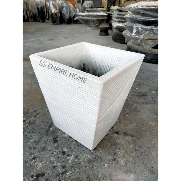 ROSO CS10 Square Heavy Duty Flower Pot Pasu Bunga Garden Taman Plant ...