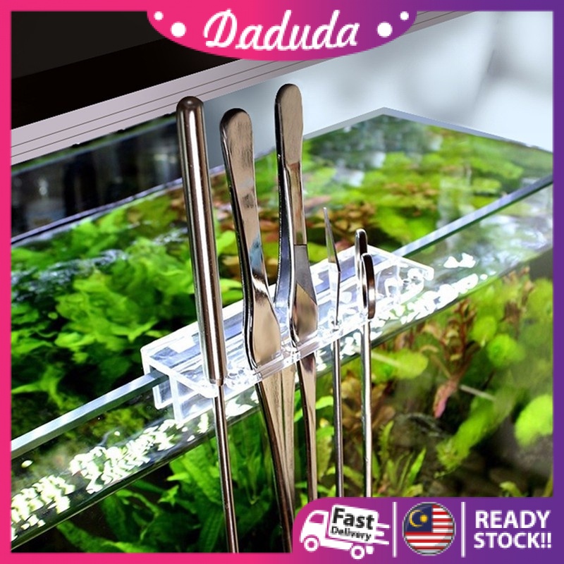 Aquarium Acrylic Clip On Tool Organizer Aquascape Aquascaping Tools Tweezer Scissor Forcep ...