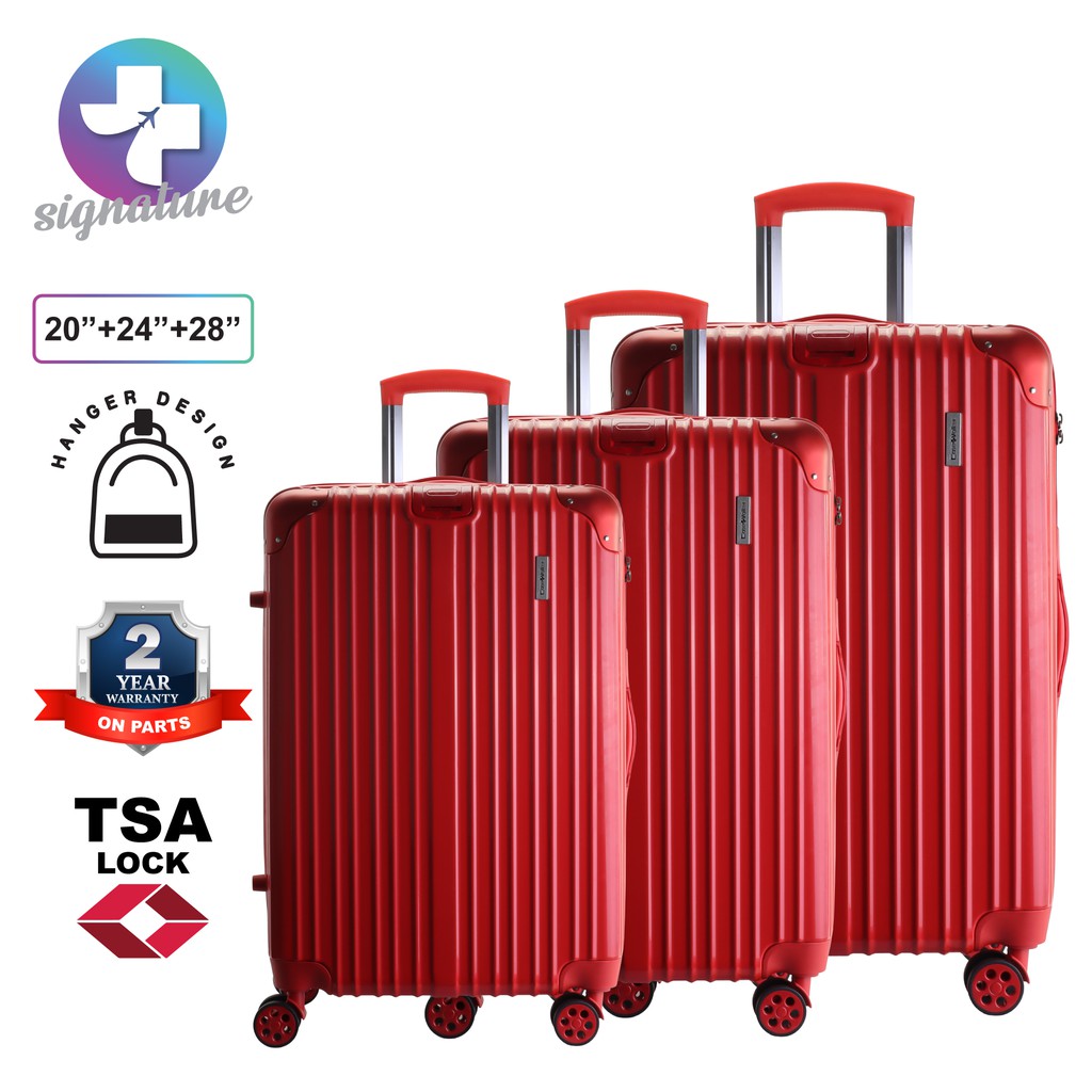 Case Valker Signature Flawless 3 In 1 PC + ABS Hard Case Hanger Luggage ...