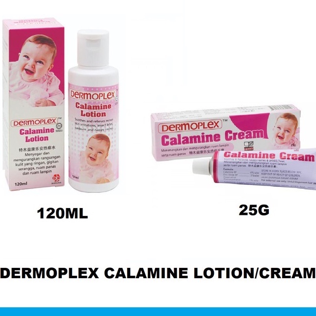 Dermoplex Calamine Lotion (120ML) / Cream pink (25G) | Shopee Malaysia