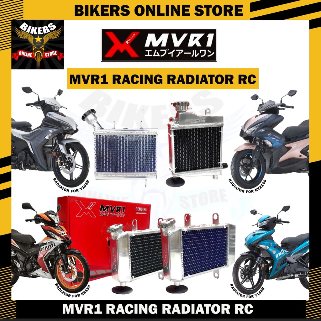 MVR1 RC Style Racing Alloy Radiator TEQ-CMS RADIATOR Y15ZR Y15 RS150 ...