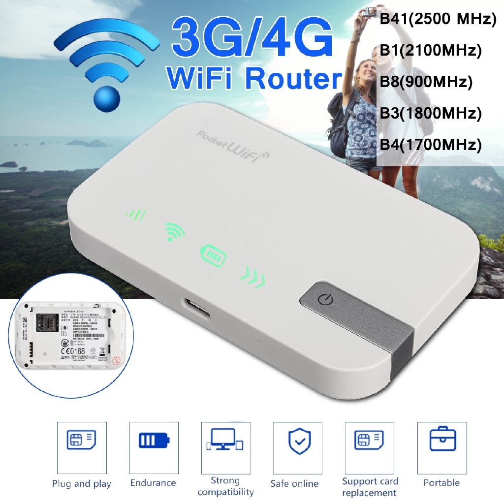 Wireless 300Mbps Wifi Portable Routers 4G lte Mobile Router Support SIM ...