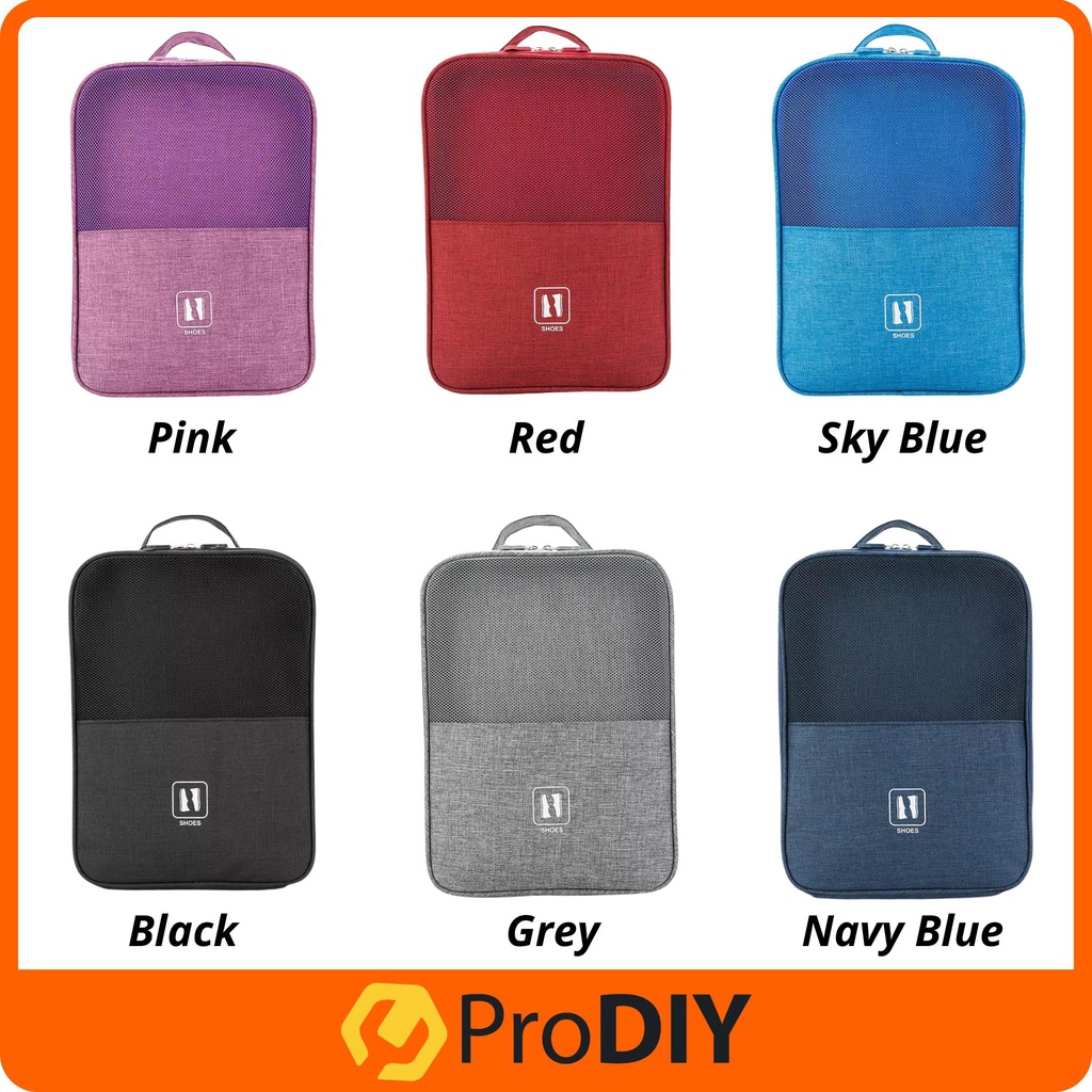 Shoe Bag Travel Beg Waterproof Shoe Bag Beg Kasut Shoe Storage Luggage ...