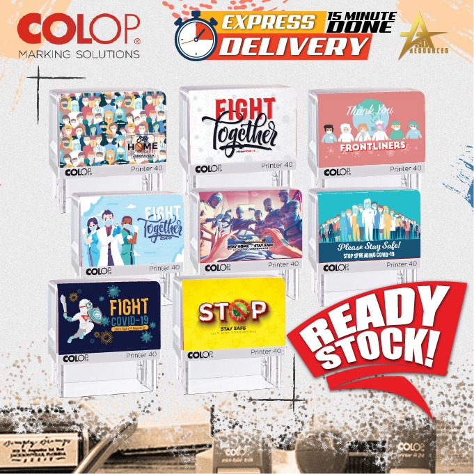 Colop Rubber Stamp Selfink *SAME DAY DELIVERY* [READY STOCK] Company Chop-Address Chop-Bank Cop ...