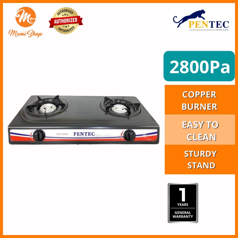 PENTEC Double Gas Stove MD-811 | 2 Burner | Gas Cooker | Dapur Gas ...