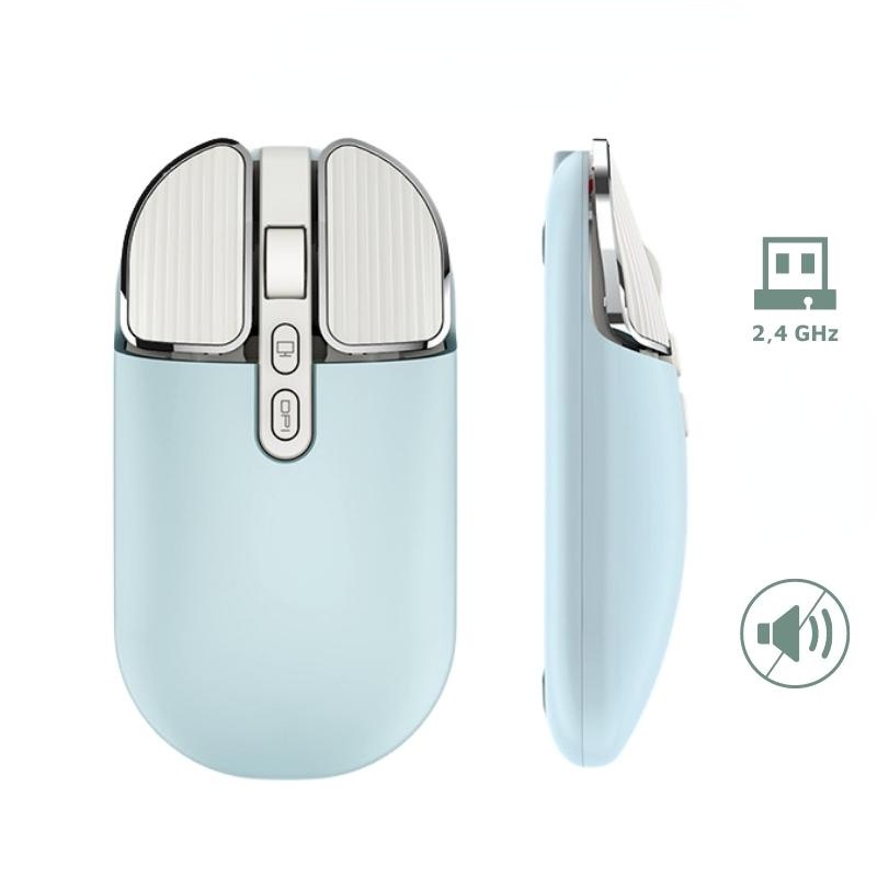 Type-C Rechargeable 2.4Ghz Wireless Mouse Silent Mouse Backlit Optical ...