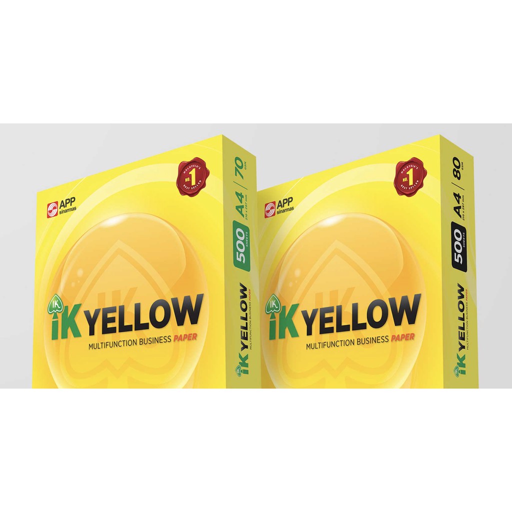IK Yellow A4 / A3 Paper 70Gsm/ 80GSm (500 sheets/ reams) | Shopee Malaysia