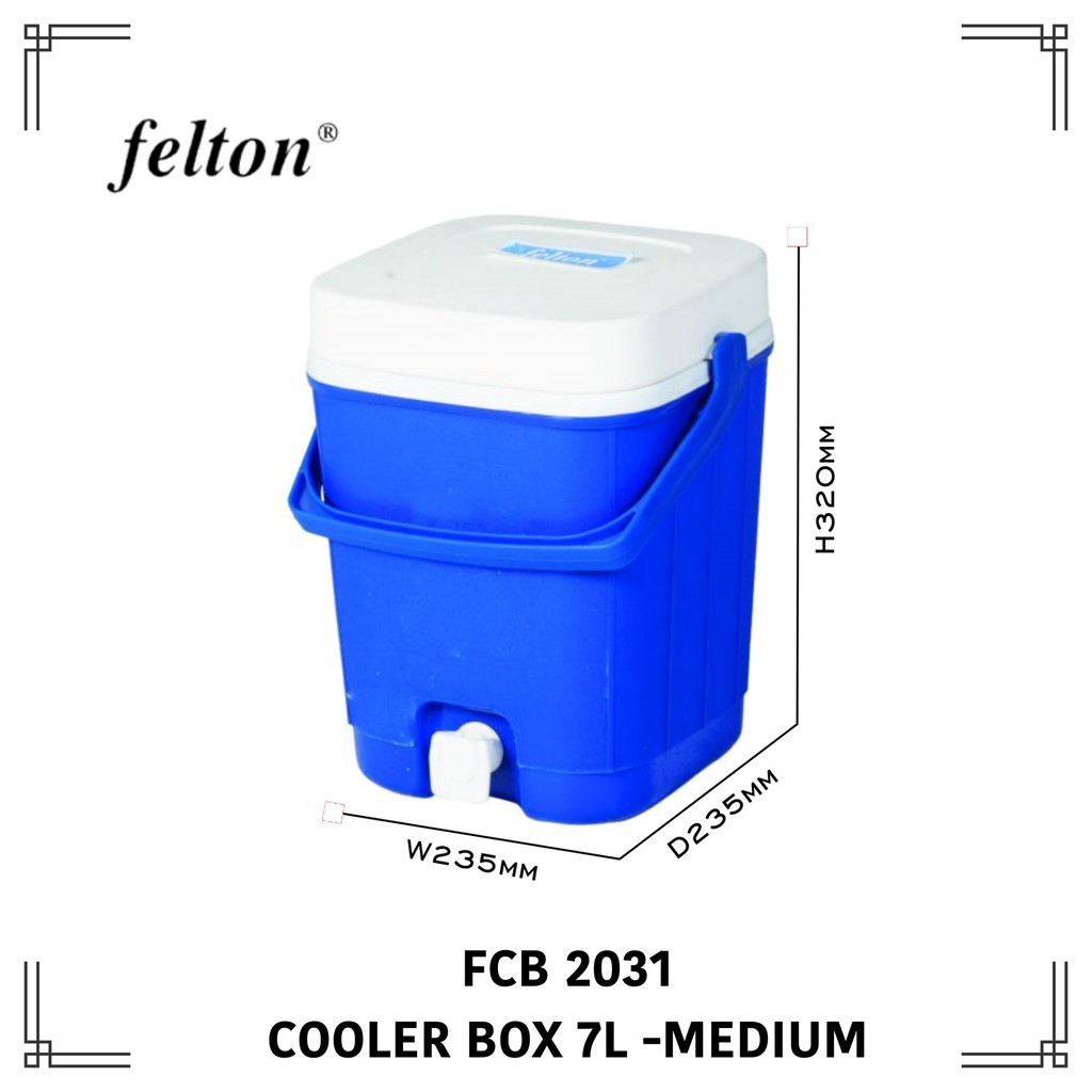 7L Felton Cooler Box - FCB2031/Kotak Air Batu/Kotak ManCing Ikan ...