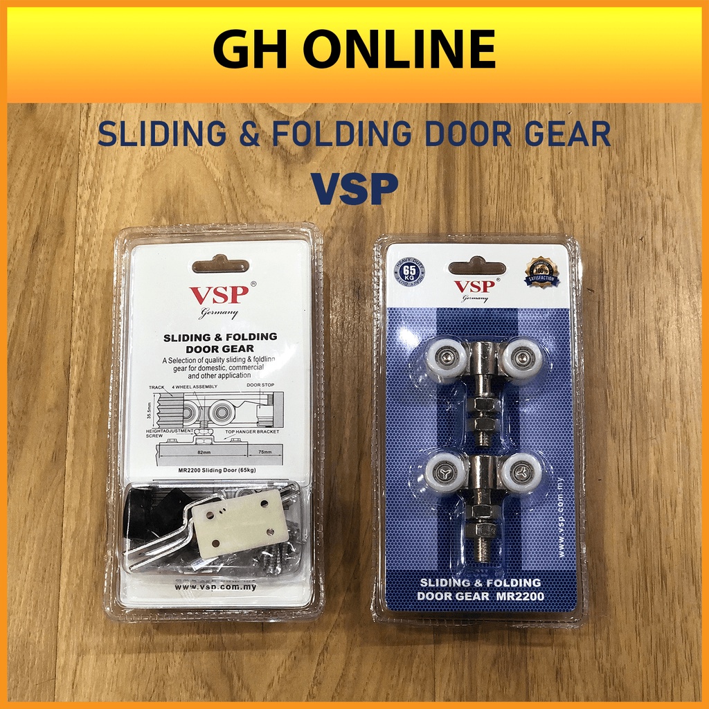 SLIDING AND FOLDING DOOR GEAR 50-60KG VSP ROLLER 1 SET | Shopee Malaysia