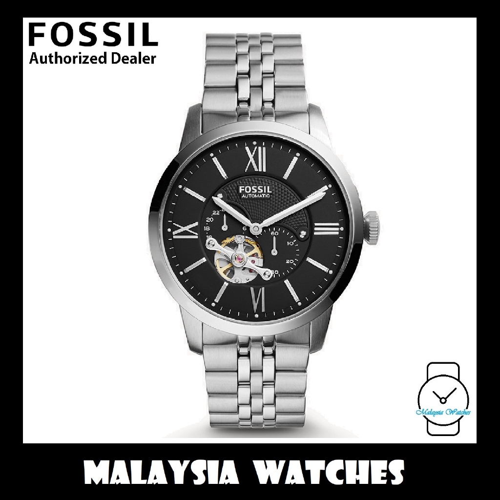 (OFFICIAL WARRANTY) Fossil ME3107 Townsman Mechanical Automatic ...