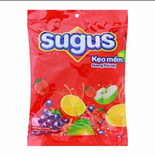 Sugus fruit-flavored soft candy 210g pack | Shopee Malaysia