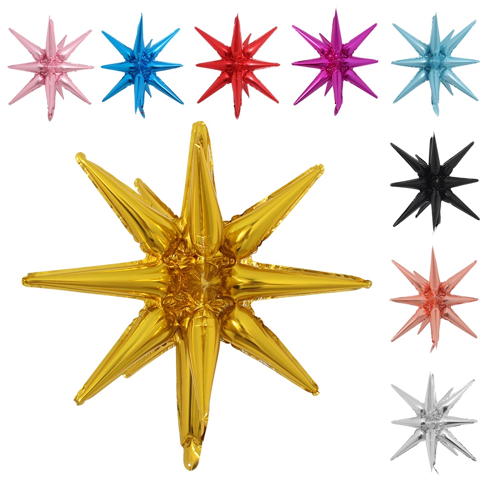 22/27 Inch Large Explosion Star Balloon Birthday Party Celebration ...