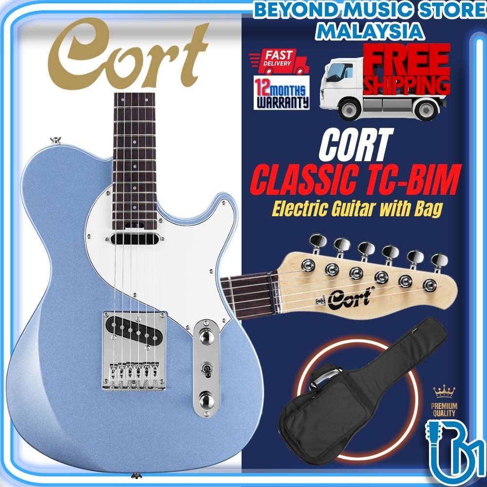 Cort Classic TC Electric Guitar with Bag - Blue Ice Metallic | Shopee ...