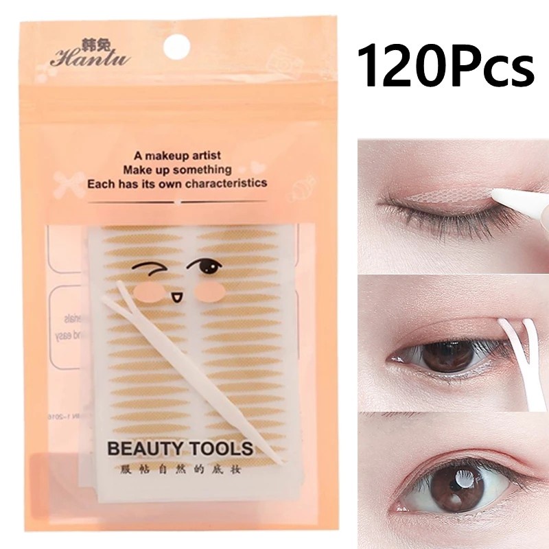 120 Pcs Mesh-Lace Invisible Double Eyelid Tape / Self-adhesive Big ...