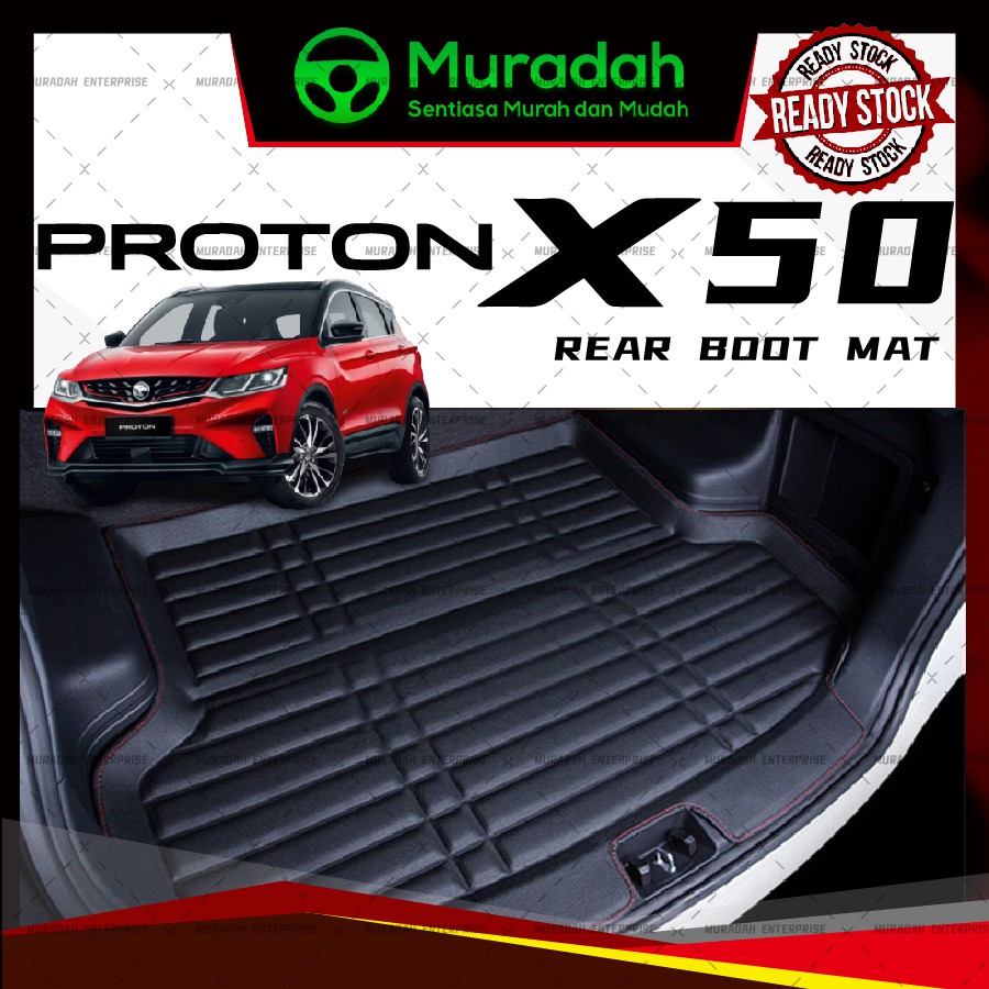 [READYSTOCK]Proton X50 Rear Car Boot Cargo Compartment Carpet Leather ...