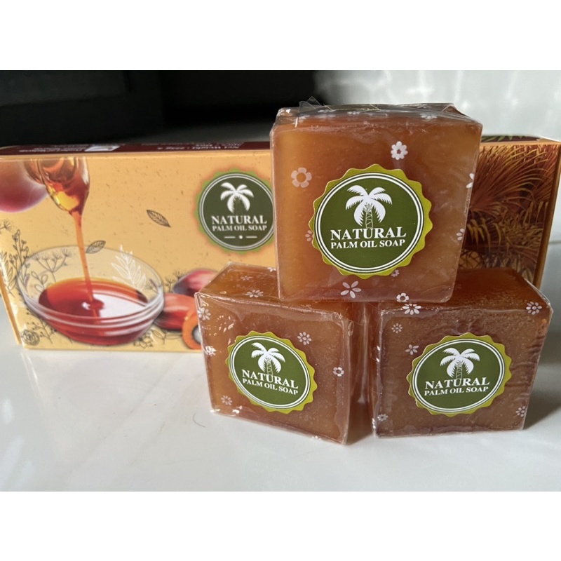100% NATURAL Honey Palm Oil Soap Cleansing Bar 红棕油香皂 | Shopee Malaysia