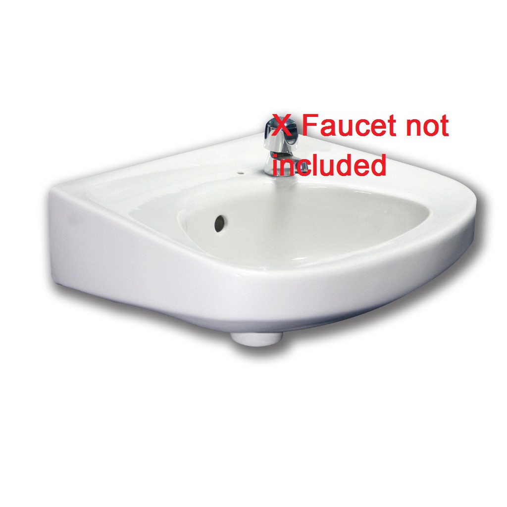 Final Clearance: ECONAX L132AG Wall Hung Wash Basin - LW1 (White) / L12 (Ivory) | Shopee Malaysia