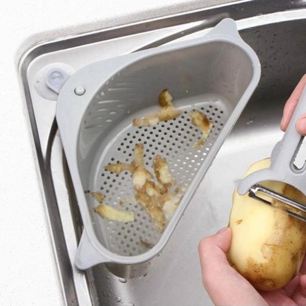 Hot Sink Filter Basket Multi-Purpose Triangular Plastic Waste Filter ...