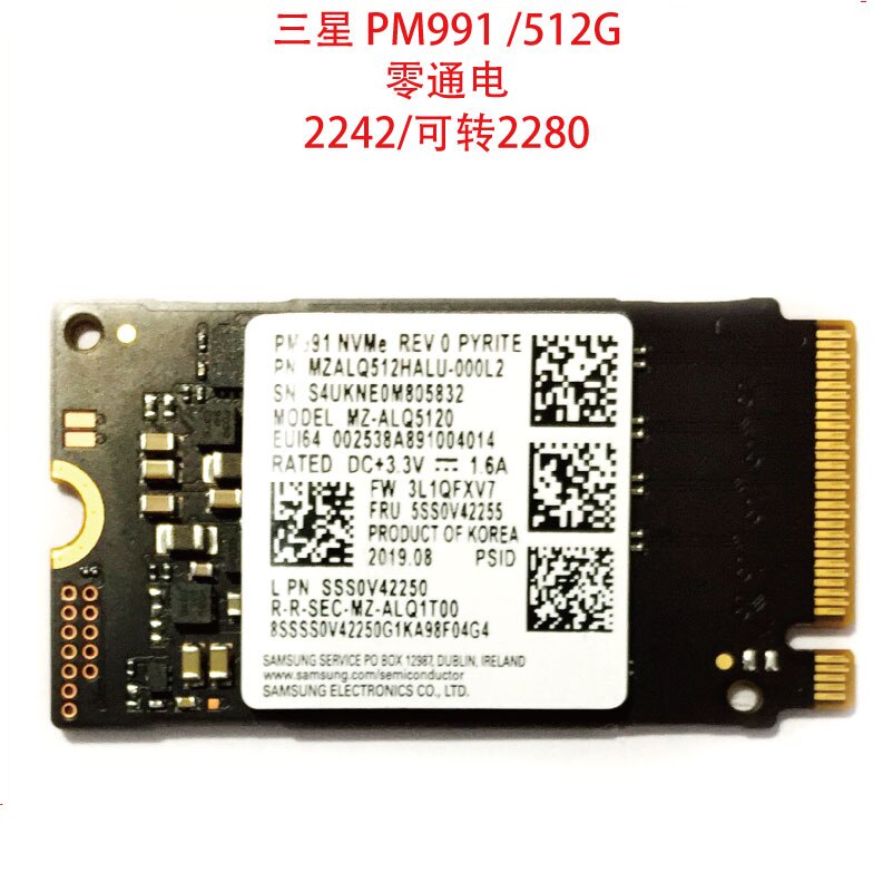 Samsung PM991 128G 256GB 512GB 1TB m.2 2242 nvme ssd desktop laptop ...