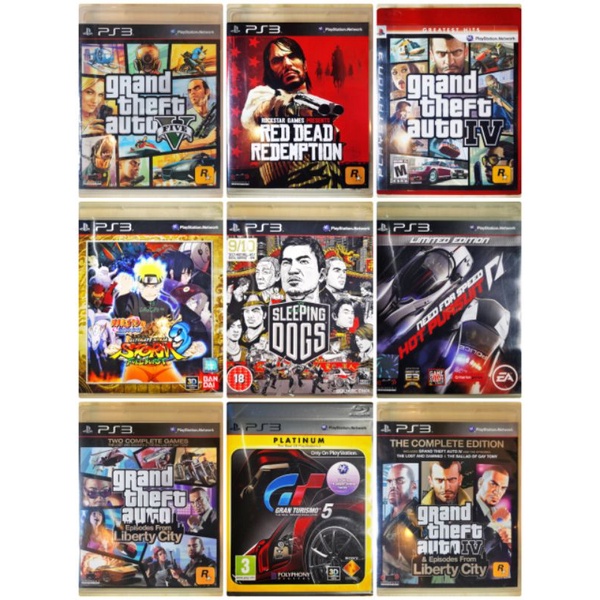 PS3 CD GAME ORIGINAL GTA, CALL OF DUTY, FIFA, PES,SPIDERMAN, | Shopee ...