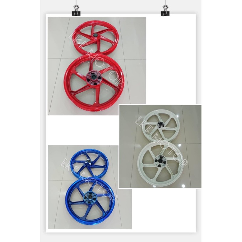 LC 5s//Y15 SPORT RIM ENKEI 6L FRONT 1.60 x 17 REAR 2.50 x 17 1 SETSET ...