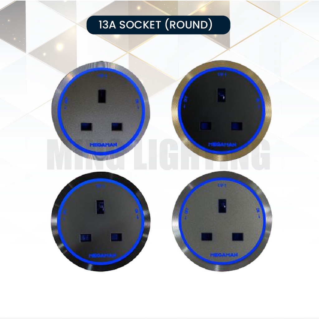 MEGAMAN Power Track Socket Surface Type 25A Power Line Long Rail Bar ...