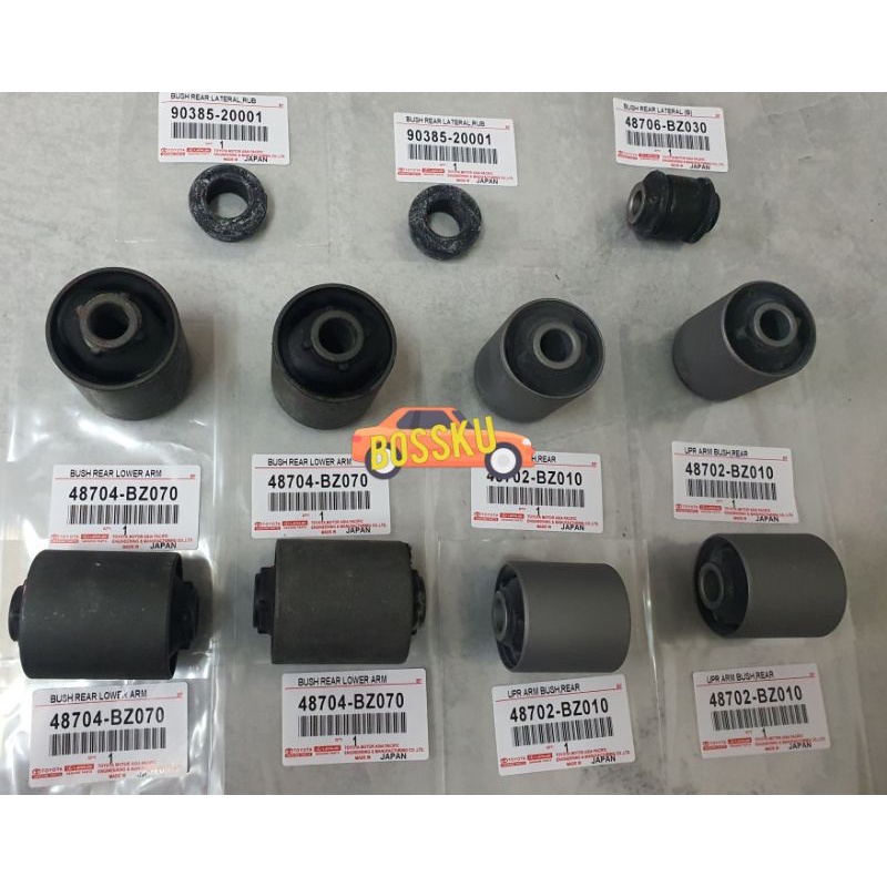 1SET11 PCS !!!-REAR LOWER ARM BUSH / UPPER ARM BUSH-TOYOTA AVANZA F601 ...