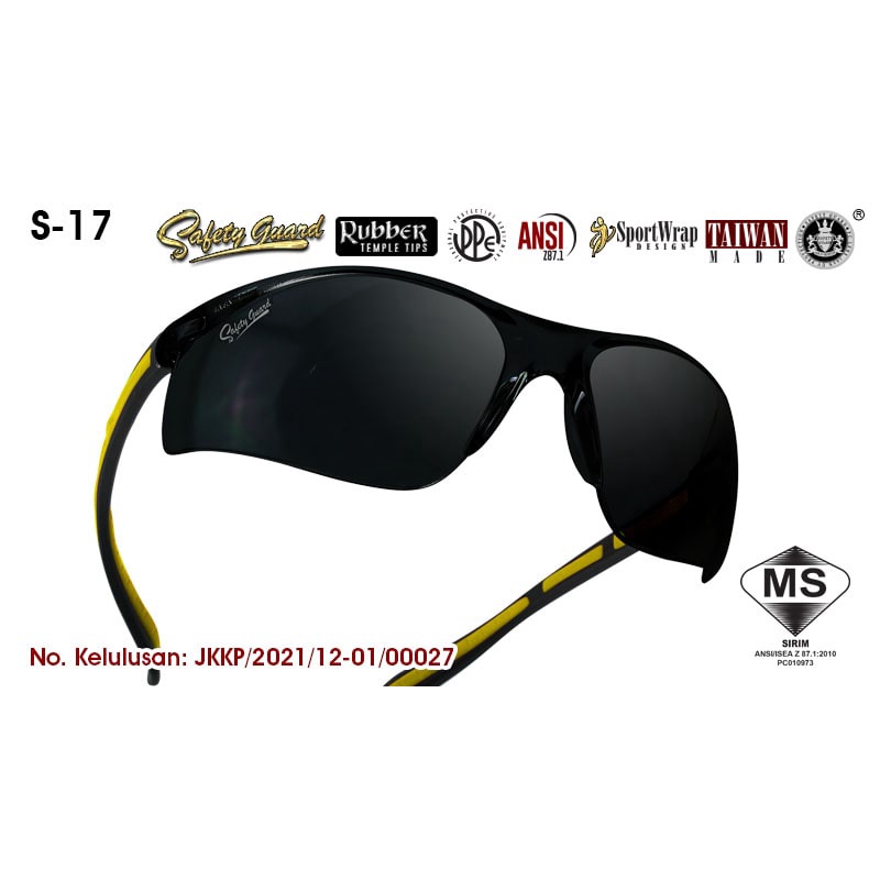 SIRIM DOSH Approval Safety Glasses Safety Guard S-17 PPE 100% UV ...
