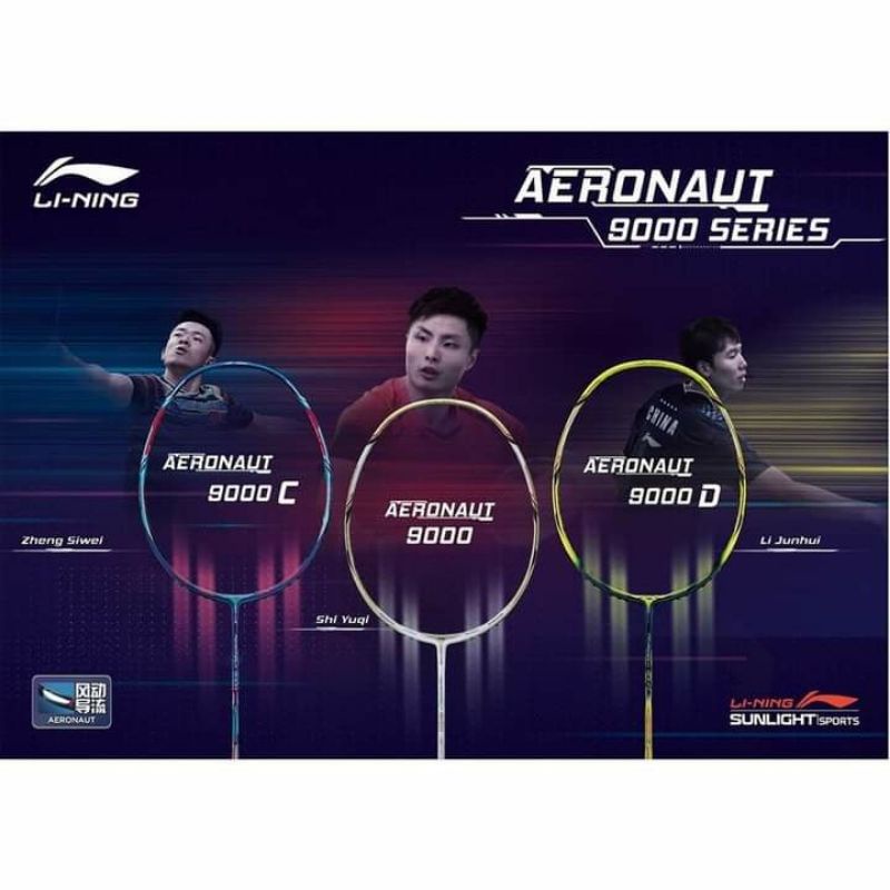 LI-NING AERONAUT 9000C BADMINTON RACKET (BLUE/RED) | Shopee Malaysia