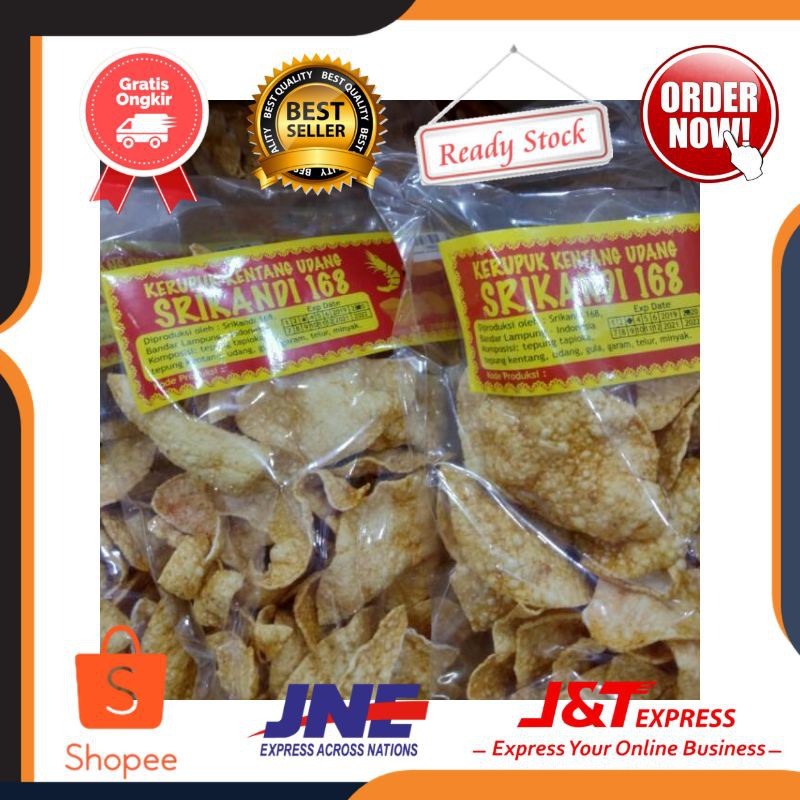 Srikandi Shrimp Potato Crackers 168 Lampung Kemplang Srikandi Crackers 168 Srikandi Shrimp ...