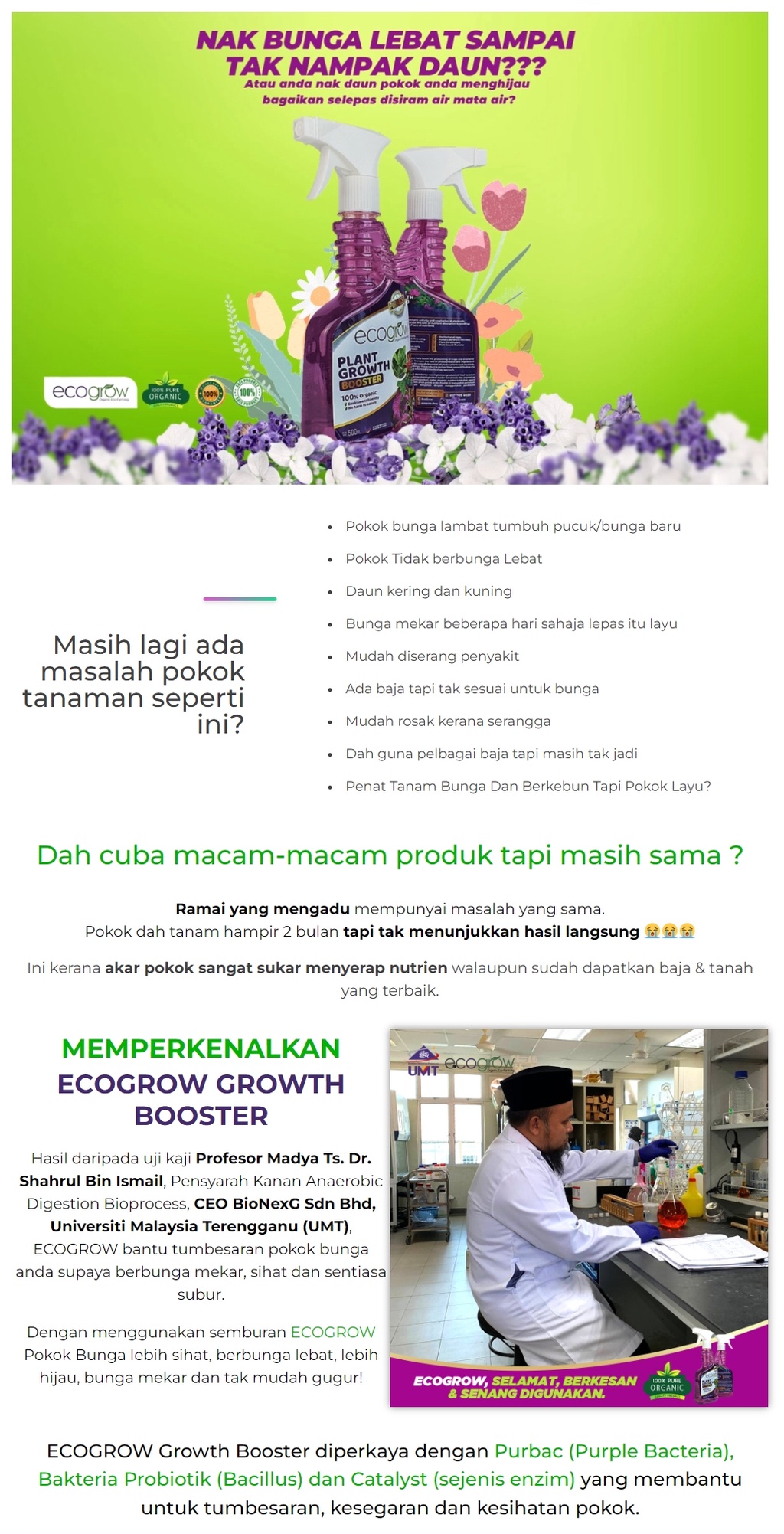 Semburan Plant Growth Booster Baja Daun Organic Spray Foliar Fertilizer Plant Growth Hormone ...