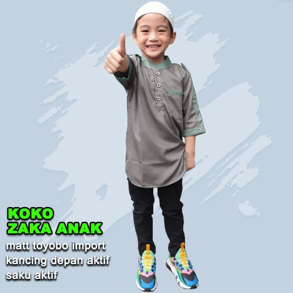 Zaka koko muslim Clothes For Children In Various Colors | Shopee Malaysia