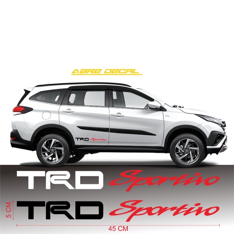 Toyota Car cutting sticker Car body Glass sticker TRD sportifo | Shopee ...