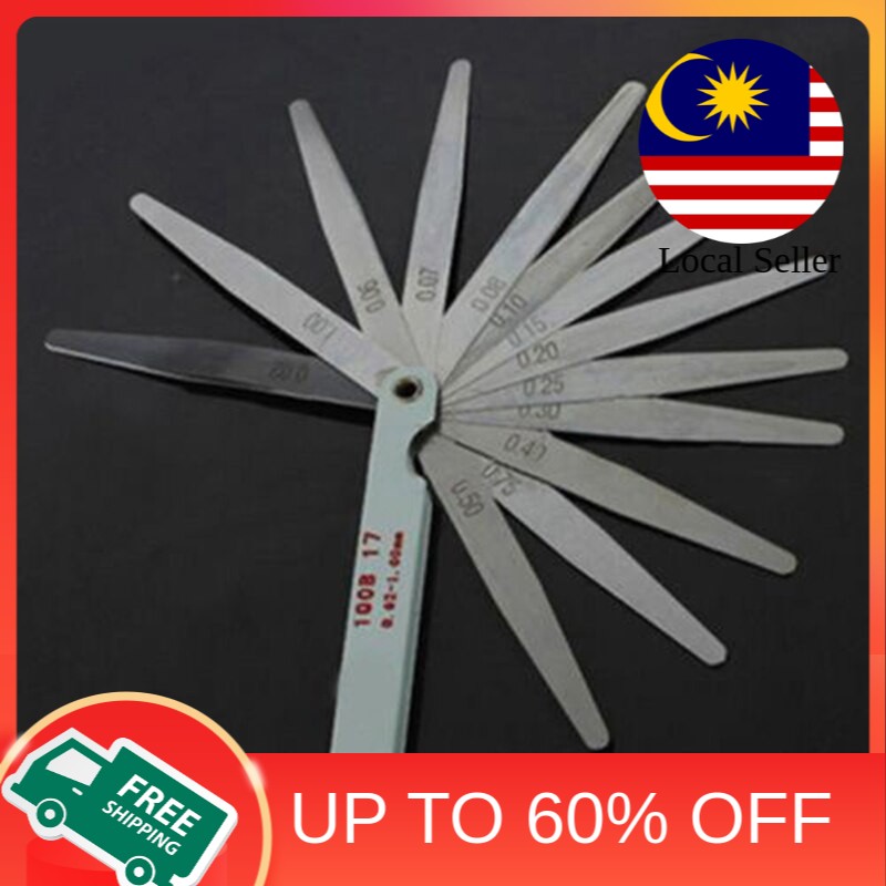 Filler-Gauge Stainless-Steel Measuring Tool Multiple-Blades Feeler ...