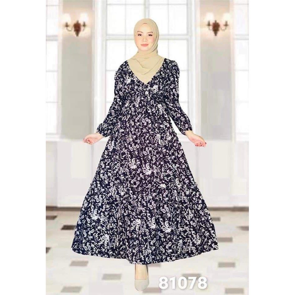 Baju Blouse Kembang Labuh Wanita Bunga-Bunga🌸 Baju Kurung Cotton Women ...