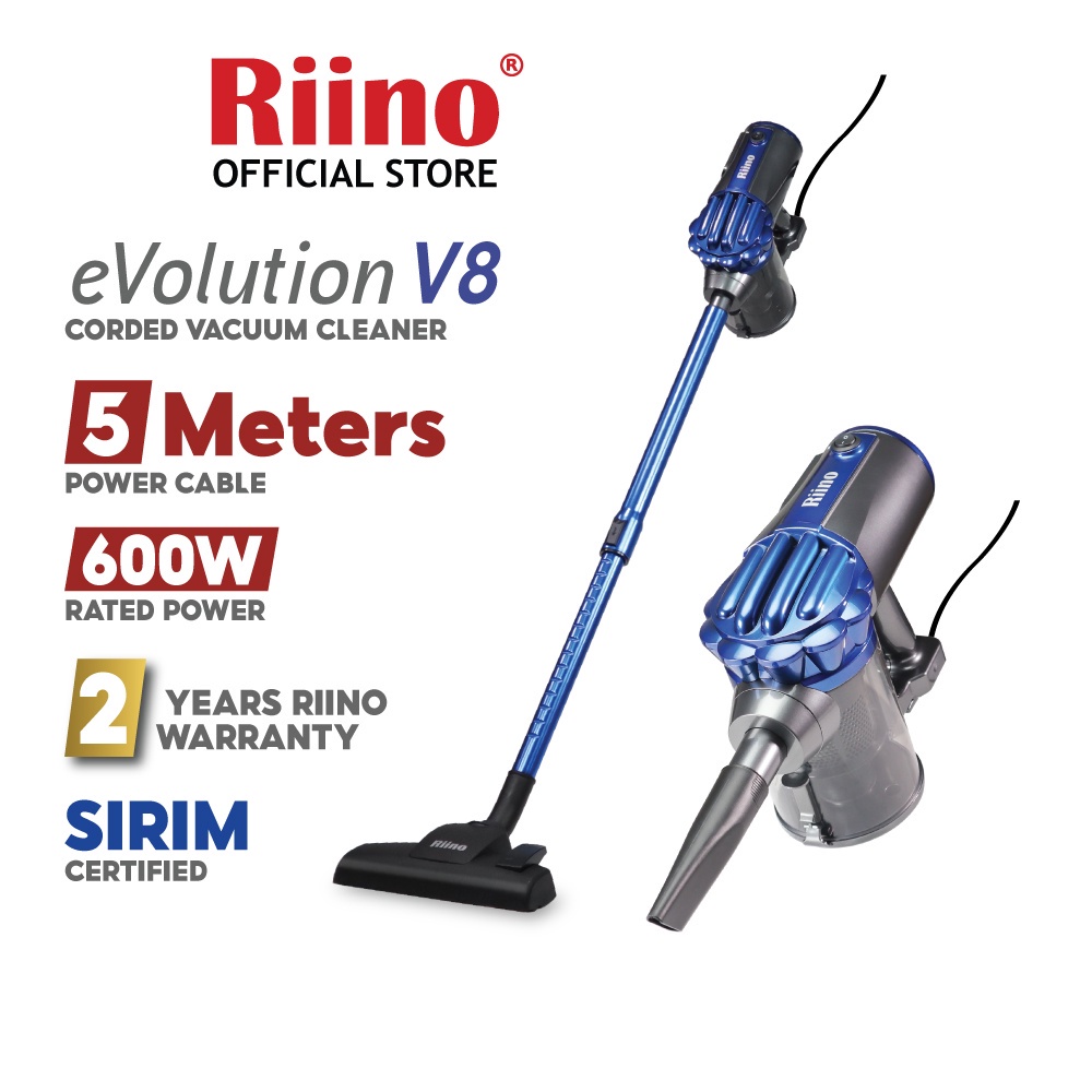 Riino eVolution V8 15000 Pa Super Cyclone Vacuum Cleaner (585F ...