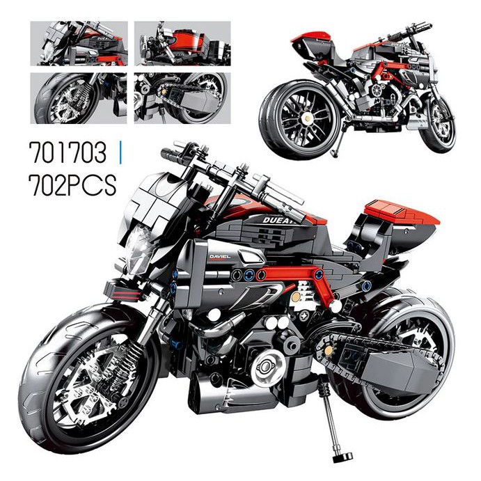 Sembo 701703 Bike Compatible Lele Ducating Technic Motorcycle Set ...