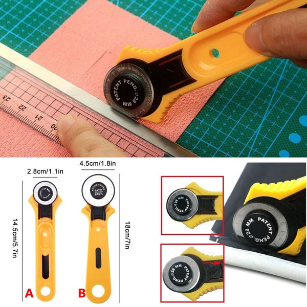 MKR Rotary Cutter & Blade Round cutting knife Leather Craft Fabrics ...