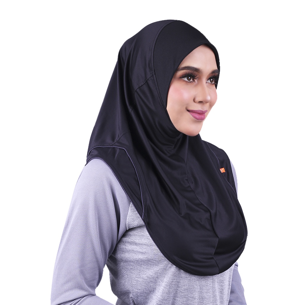 Raqtive Tudung Sukan C002-Hitam / Raqtive Sport Hijab C002-BLACK ...