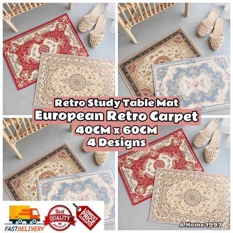 AHOME 60CM x 40CM Vintage Style Carpet / Karpet Murah / Bedroom Living ...