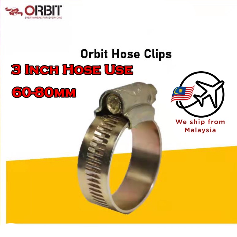 Orbit Hose Clip 2 Inch 3 Inch Hose Clip 50mm 75mm Hose Clip Kunci Pipe ...