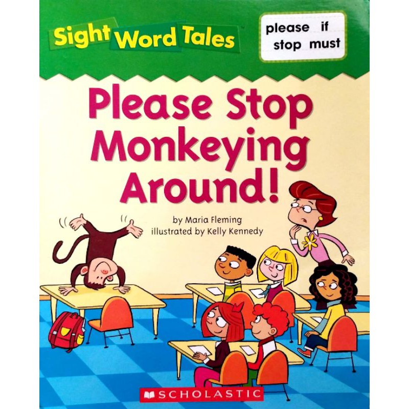 Scholastic 🐒 Sight Word Tales -Please Stop Monkeying Around! by Maria ...